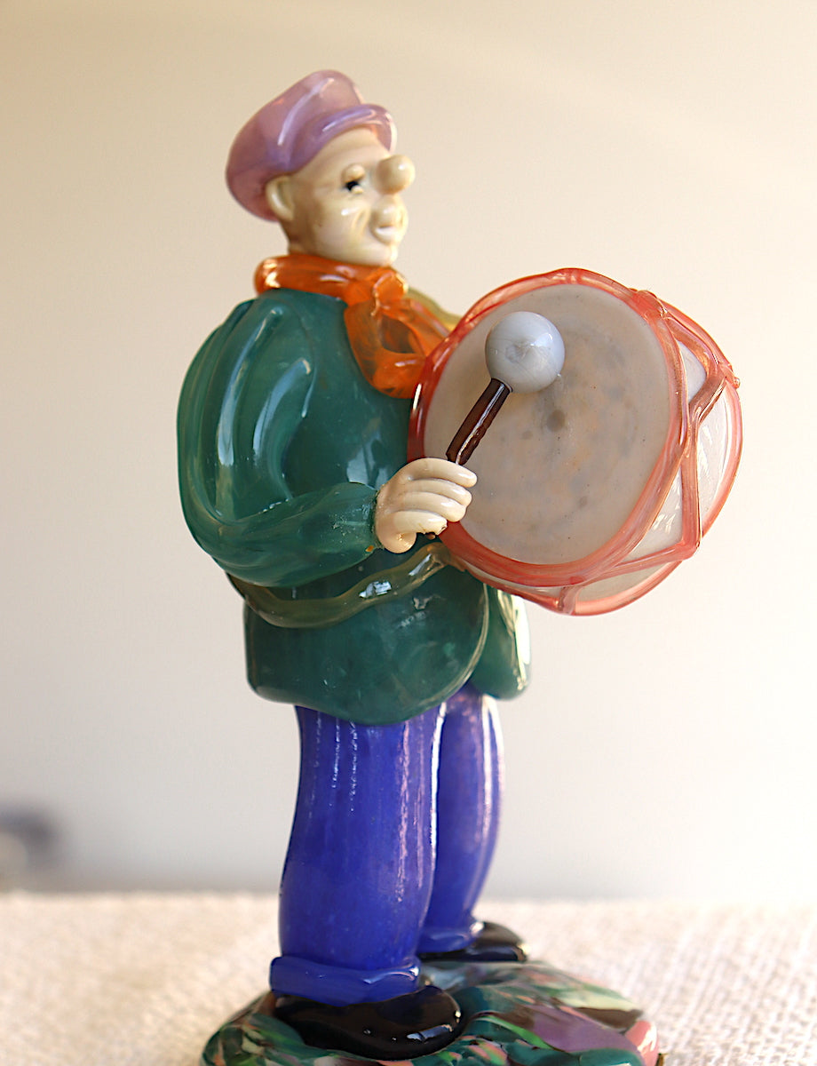 Joueur de Grosse caisse en verre de Tchécoslovaquie – Maison Elise